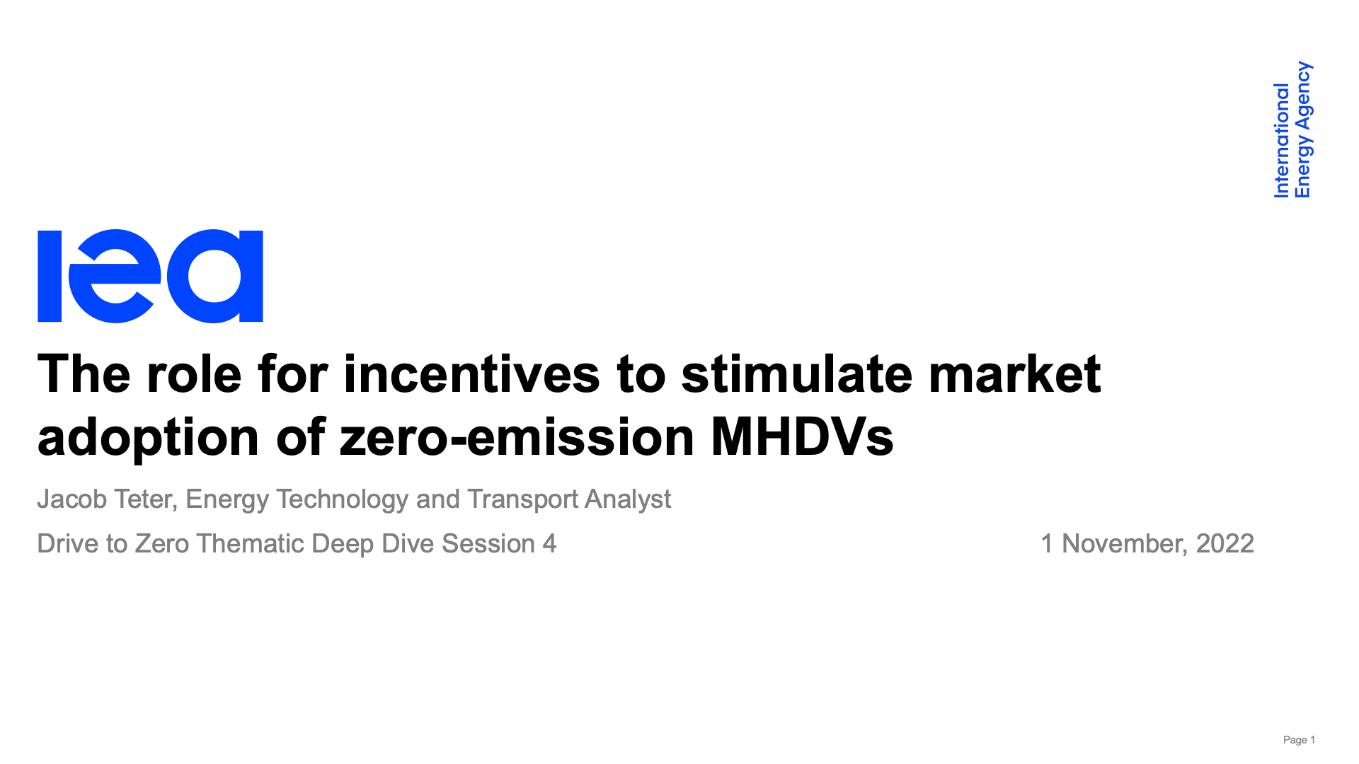 Global Commercial Drive To Zero Program — GLOBAL MOU ON ZE-MHDVS ...