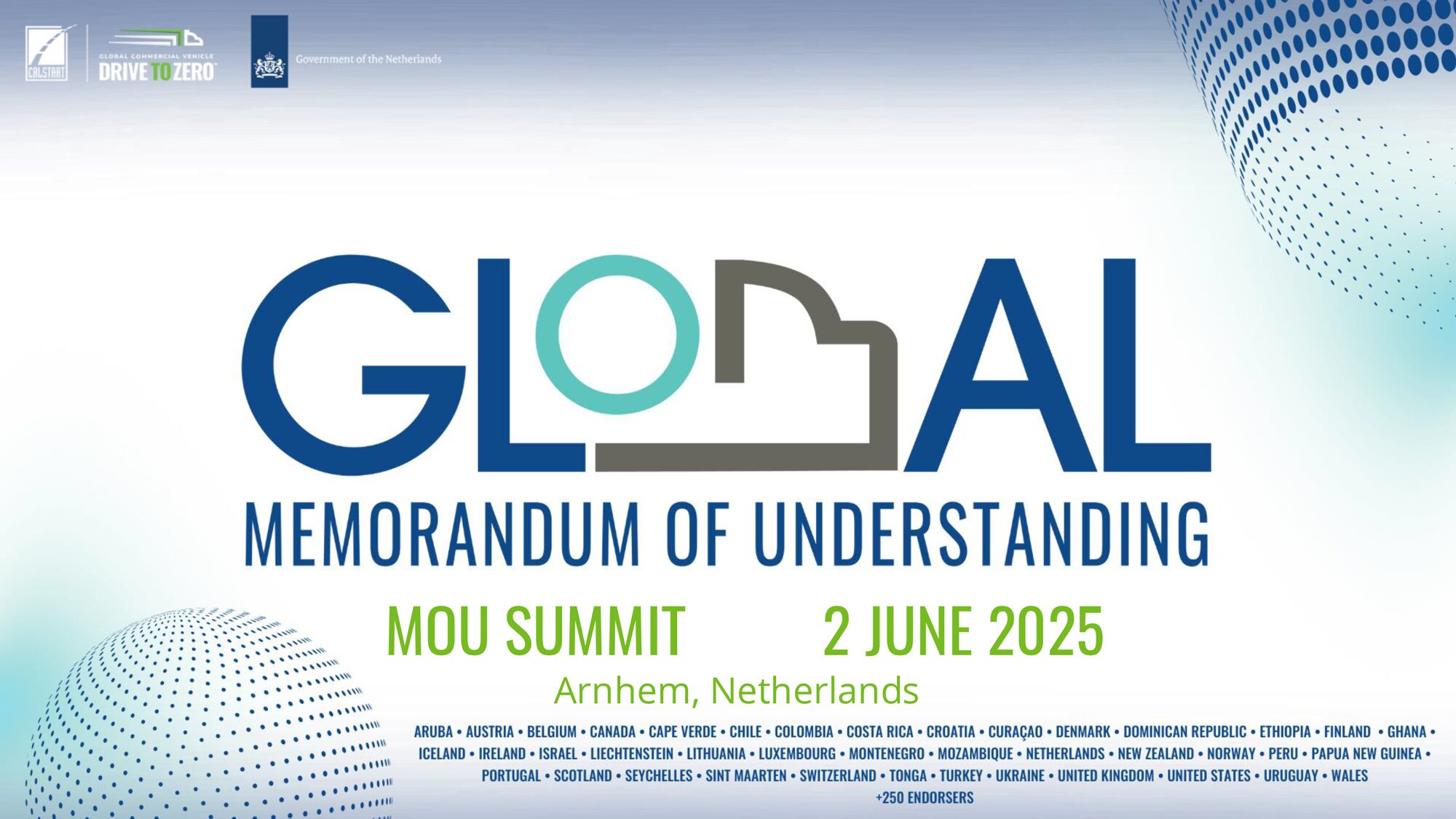 Global Commercial Drive To Zero Program — Global MOU Summit 2025